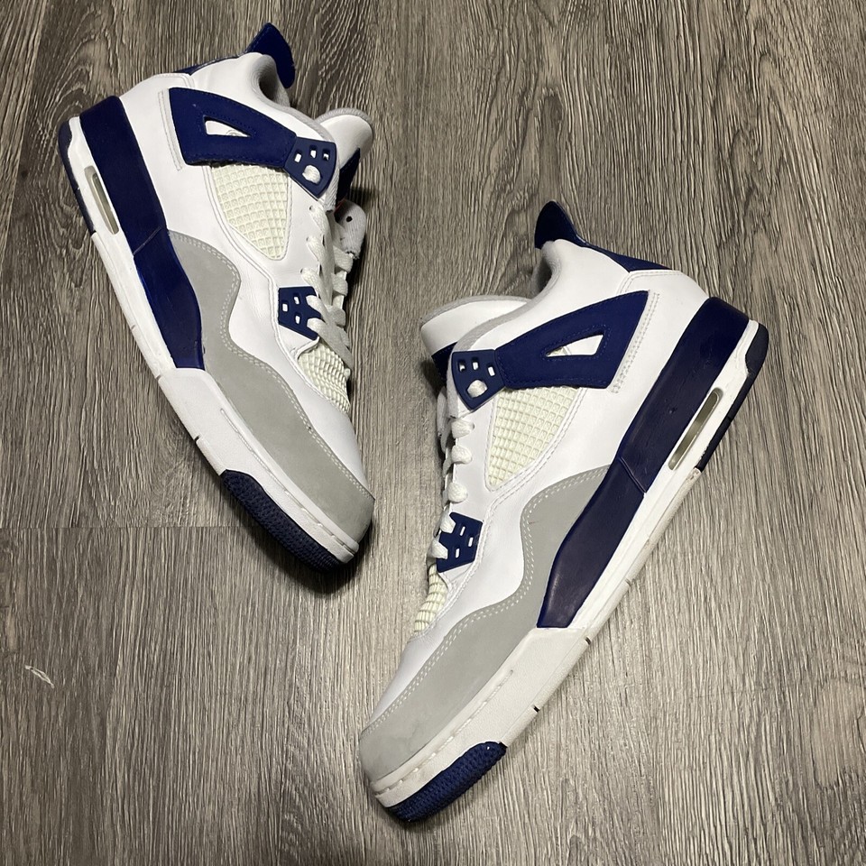 Nike Air Jordan Retro 4 Deep Royal Blue 487724-132 Size 9.5Y GS | eBay