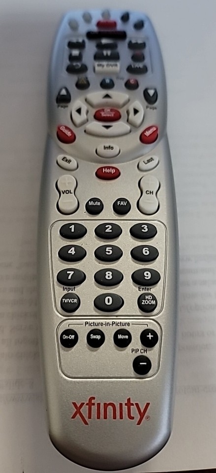 Xfinity 1067CBC4-0001-R Comcast Cable Box DVR 3 Device Universal Remote ...