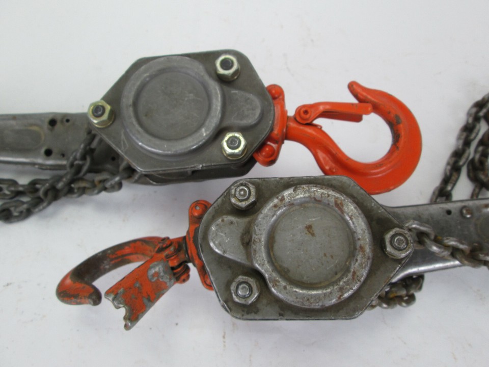 Lot of 2 JET Manual Chain Hoists with Chain Hooks Shop Tool | eBay