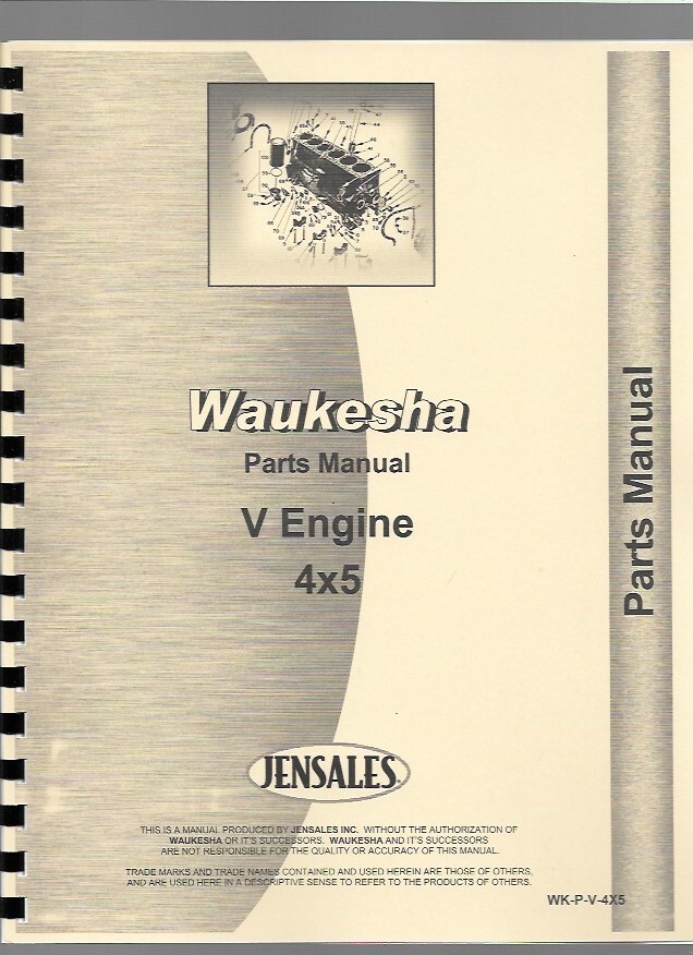 Waukesha Engine Parts Catalog at Freddy Bulloch blog