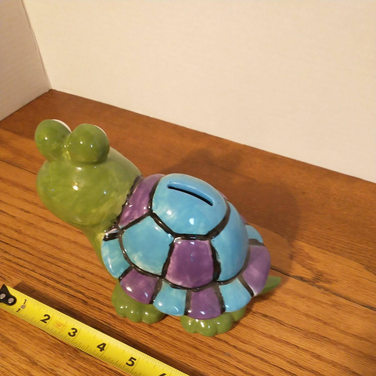 vintage ceramic turtle Bank 8" | eBay