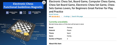 Electronic Chess Set, Board Game, Computer Chess Game, Chess Set Board ...