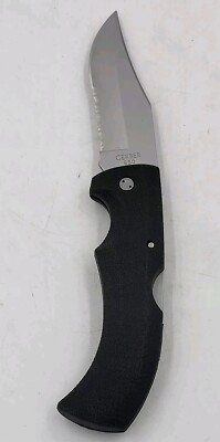 Gerber USA 650 Gator 5 inch closed Lockback Combo Edge Blade Knife! | eBay