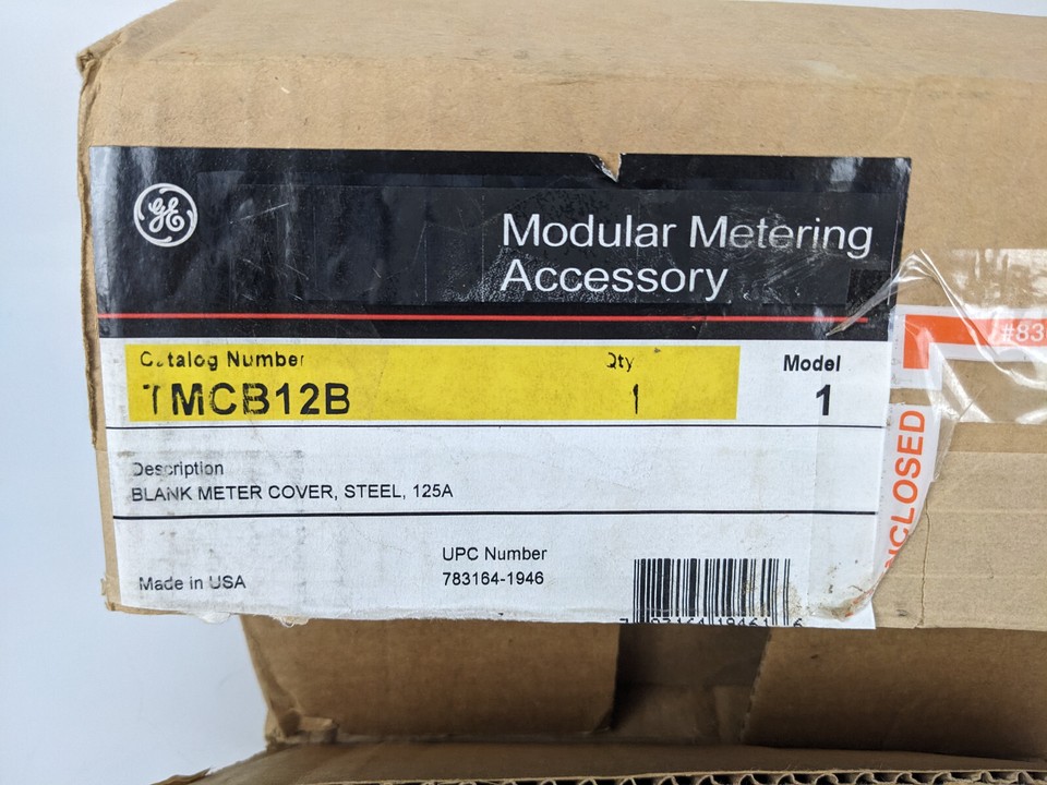 GE TMCB12B Blank Meter Bottom Cover 125A - Modular Metering Mini Mod | eBay