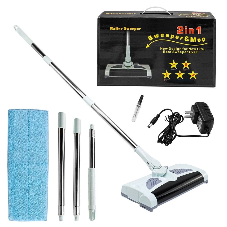 Electric 2 in 1 Carpet Sweeper Vacuum Floor Sweeper Electrostatic ...