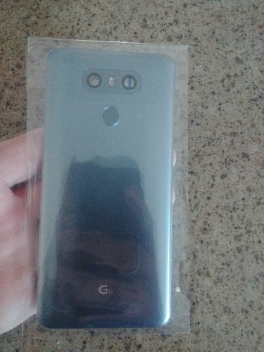 LG G6 OEM Battery Back Case Housing Glass Door Camera Cover Silver for ...