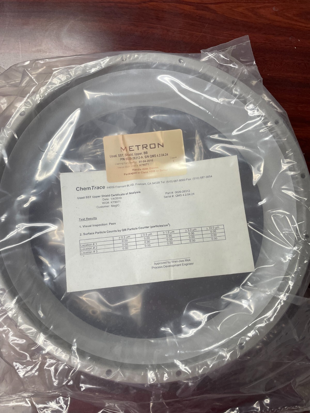 AMAT 0020-26312 UPPER SHIELD (PRECLEANED) | eBay