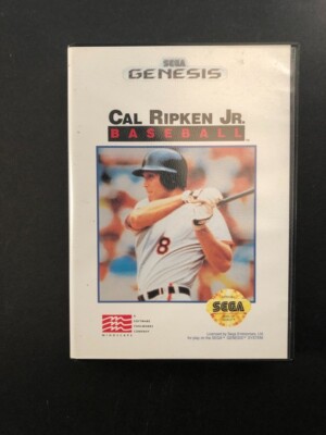 SEGA Genesis Cal Ripken Jr Baseball - game, box & manual (untested) | eBay
