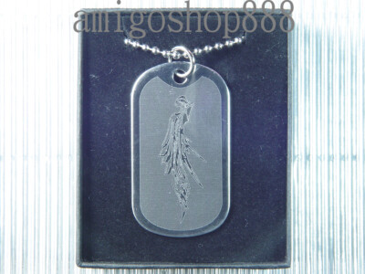 Final Fantasy VII 7 FF7 Feather Sephiroth Dog Tag Necklace | eBay Australia