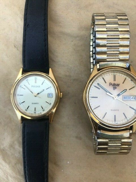 Pulsar Gold Tone Men’s Watch Y147-6020 A1 for sale online | eBay