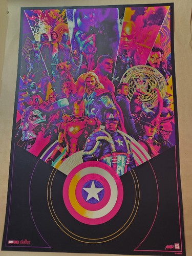 AVENGERS 10th Anniversary Matt Taylor SAMPLE Print Poster SDCC 2018 NT ...