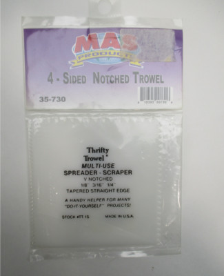MAS PRODUCTS 35-730 4 - Sided Notched Trowel | eBay