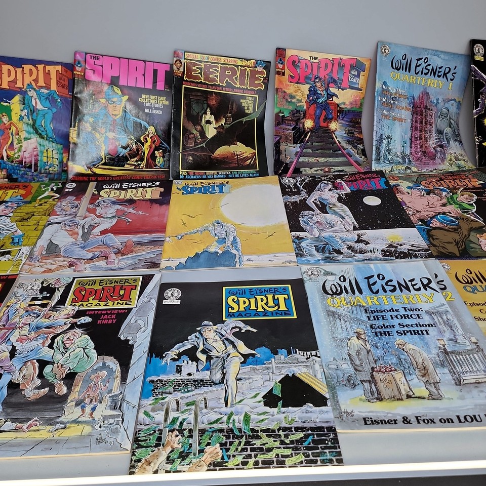 The Spirit Warren Magazine Lot Will Eisner Horror Crime Vintage Comic ...