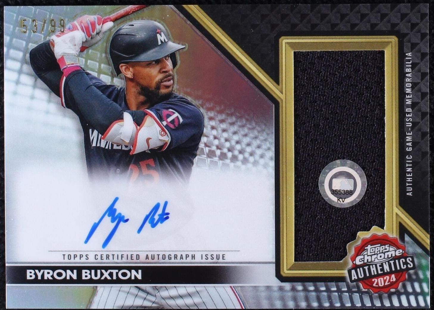 2024 Topps Chrome - Topps Chrome Authentics Autograph Relics Byron ...