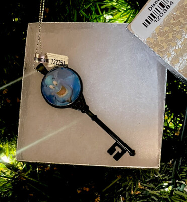 2025 Disney Aladdin Blue Genie Skeleton Key Christmas Tree Ornament w ...