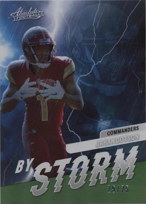 2022 Panini Absolute - By Storm Jahan Dotson #BST-10 Green Spectrum /25 ...