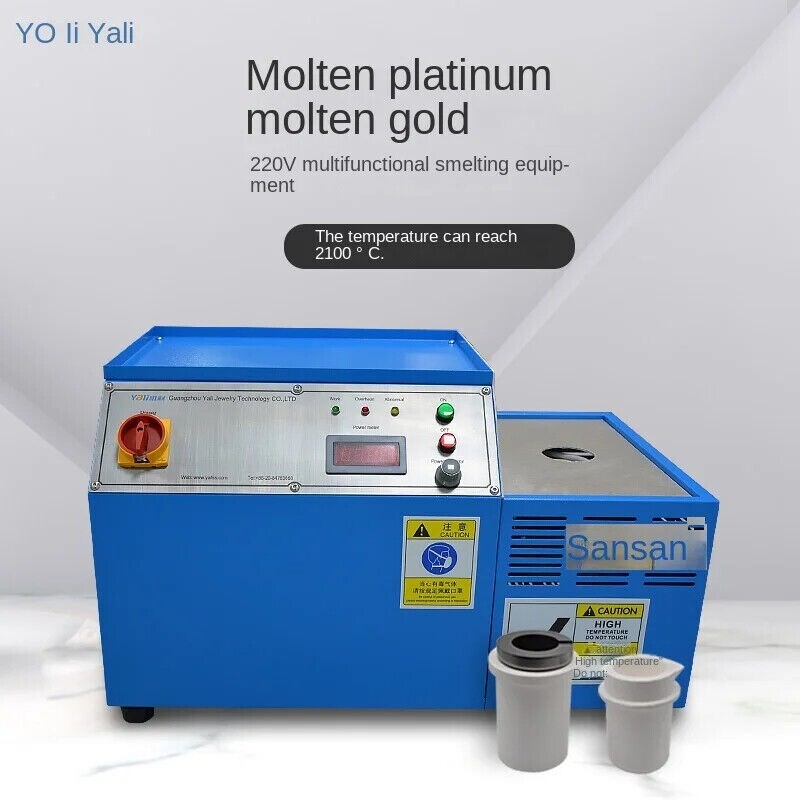1KG-3KG High Temp Gold Melting Furnace Metal Casting Platinum Silver ...