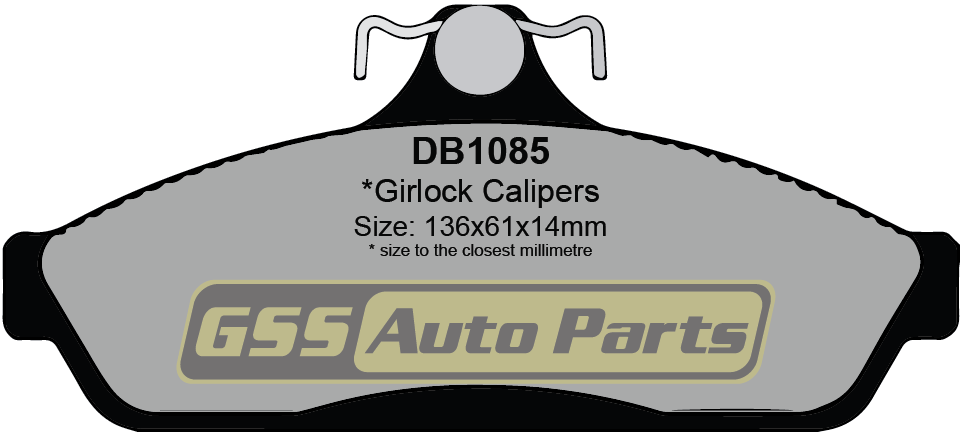 Bendix Heavy Duty Brake Pad Set - Front DB1085HD suits Girlock Calipers ...