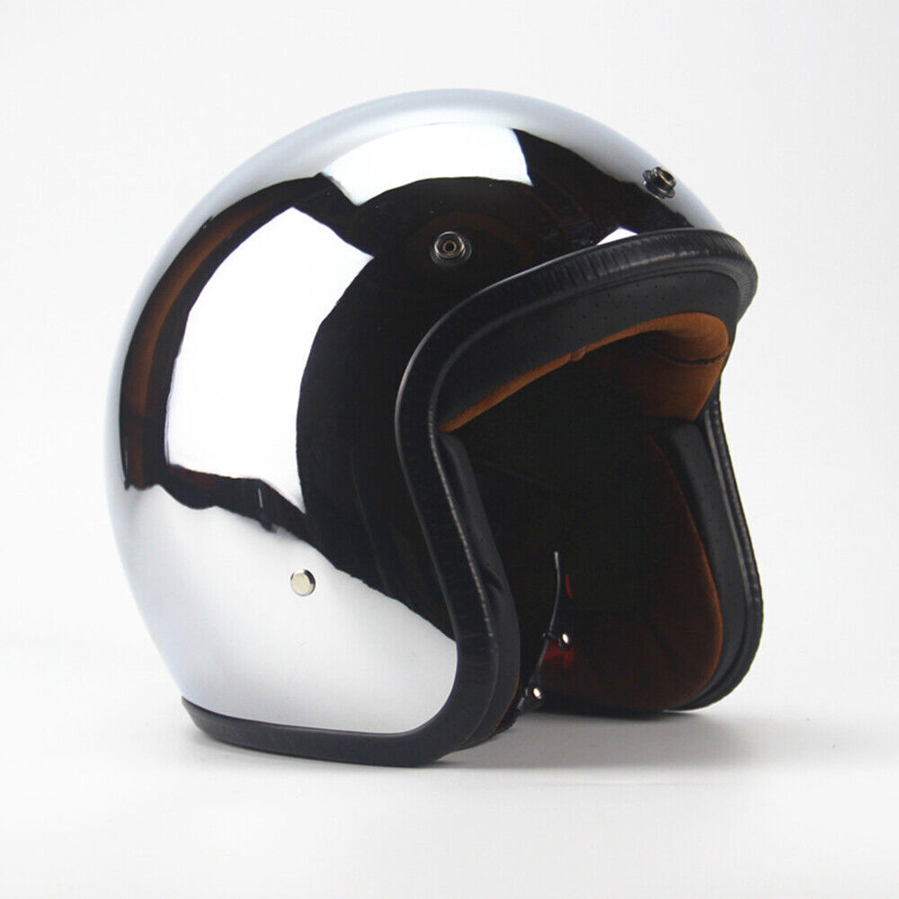Helmet With Chrome Edge Trim