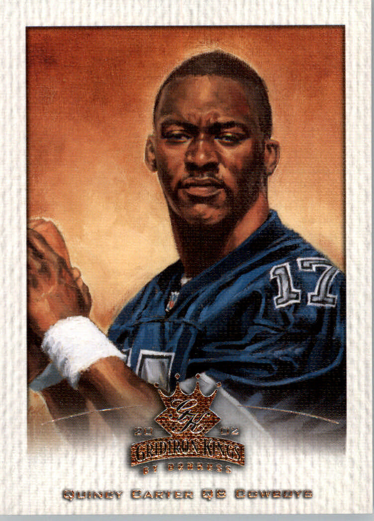 2002 Donruss Gridiron Kings #20 Quincy Carter - Dallas Cowboys | eBay