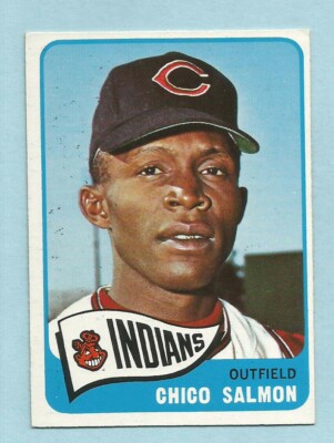 1965 O-Pee-Chee OPC Baseball Chico Salmon #105 Cleveland Indians EX/MT ...
