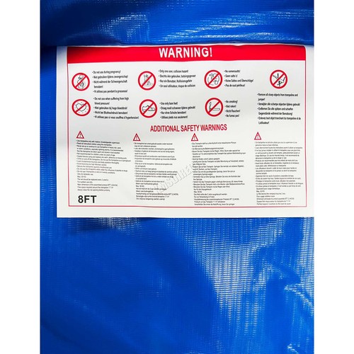 GALACTICA Trampoline Set 6 8 10 12 14FT Round Outdoor Safety Net ...