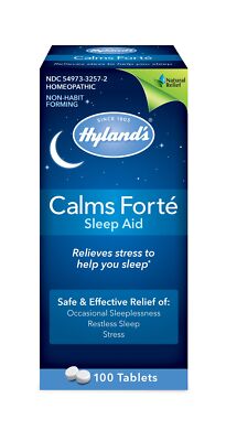Hylands Homeopathic Calms Forte Sleep Aid Tablets 100 Count | eBay