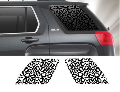 (2) Cheetah / Leopard Print window decals fits GMC Terrain 2010-2017 ...