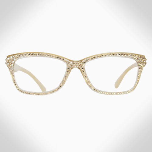 JIMMY CRYSTAL Women's Gold Readers with Swarovski Crystals | eBay