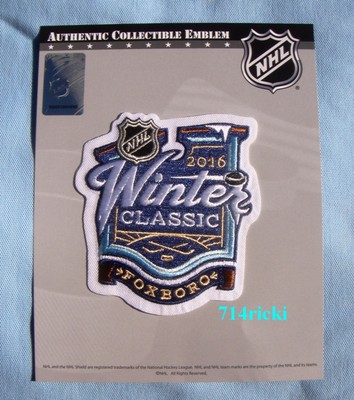 2016 NHL Winter Classic Patch Boston Bruins vs Montreal Canadiens ...