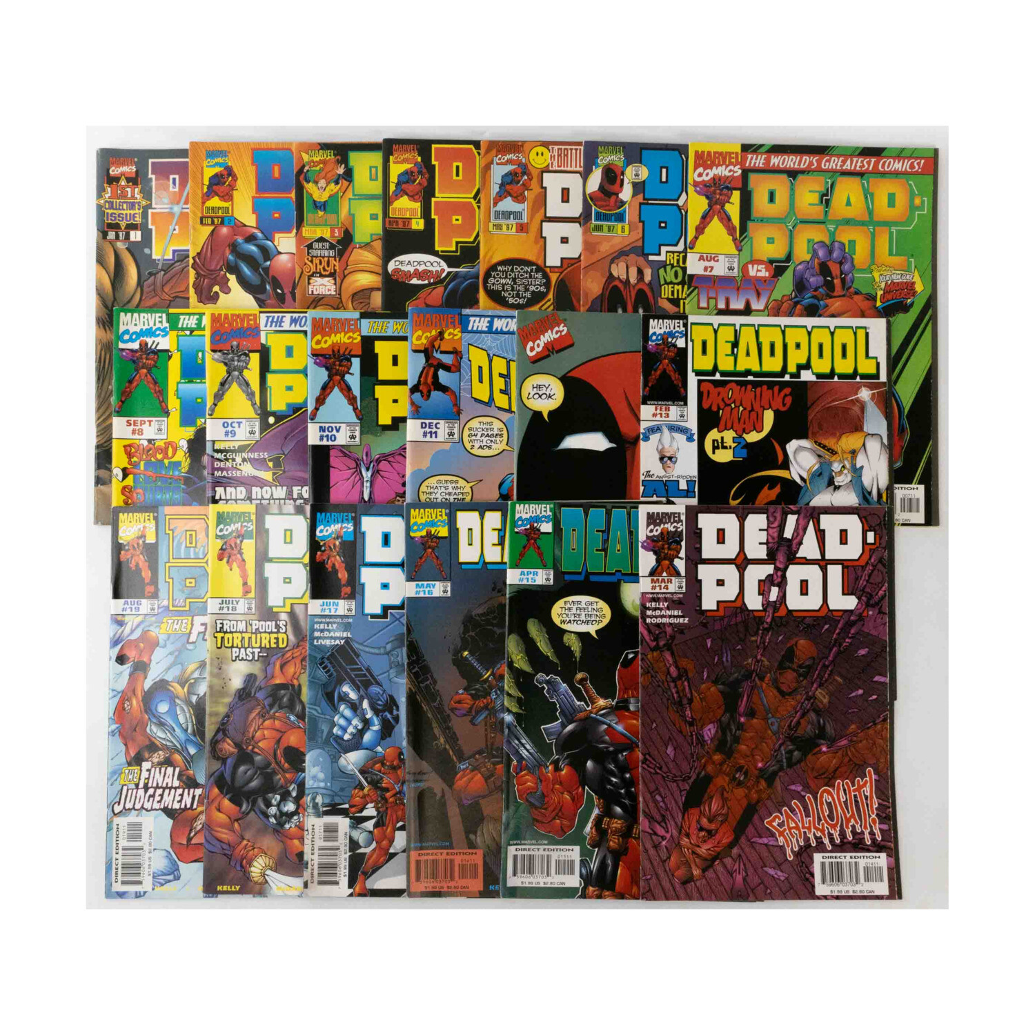 Marvel Comics Deadpool Deadpool 1st Series Collection - Issues #1-19 ...
