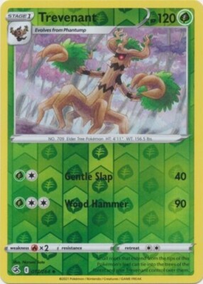 Trevenant Reverse Holo Pokemon Fusion Strike TCG Card 017/264 | eBay