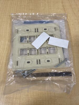 Commscope Systimax Lucent 8Port Ivory Faceplate w/Label Strip 108685017 ...
