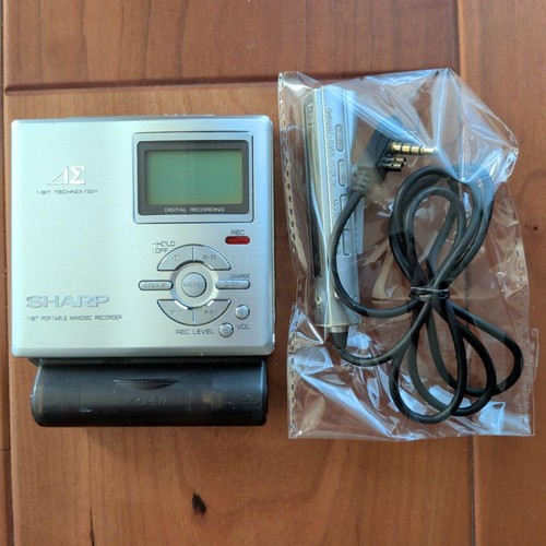 Sharp MD-DR7 Minidisc Recorder Auvi 1-Bit Digital Amp Audiophile Works ...