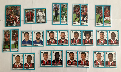 LOT 14 Stickers Images Vignettes Cromos OGC NICE PANINI FOOT SAISON ...