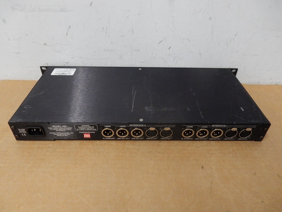 STUDIO TECH MODEL 46A Dual 2-Wire Analog Audio to 4-Wire Analog Audio ...