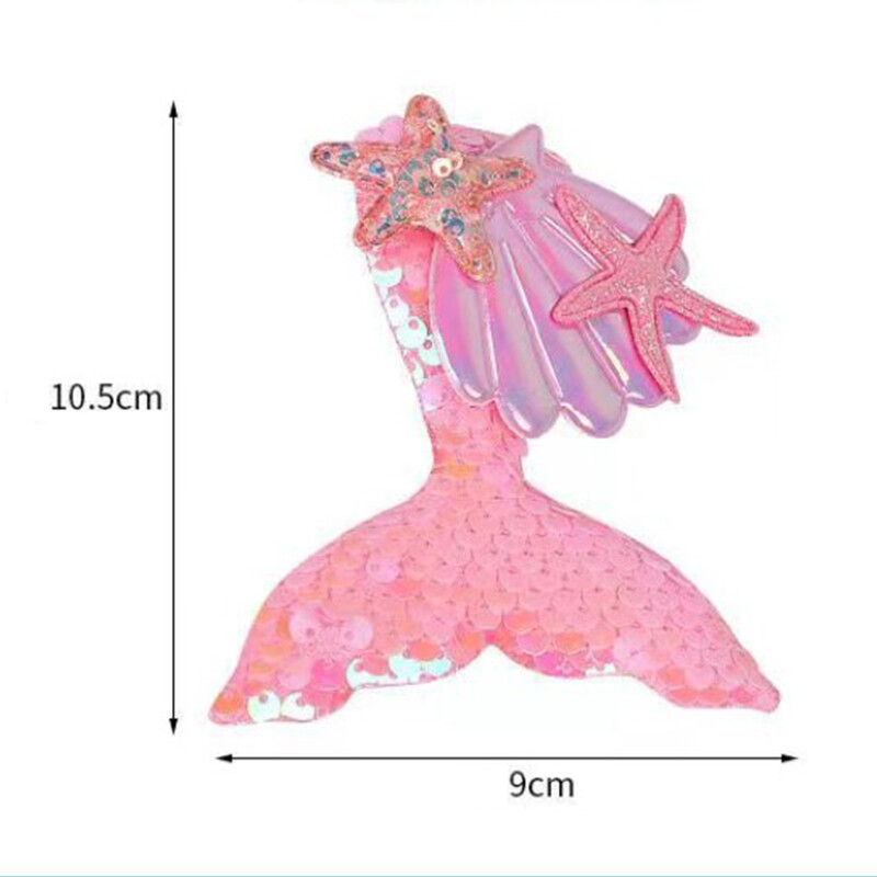 Shining Mermaid Hair Clips Girls Lovely Starfish Decorative Hair Clip ...