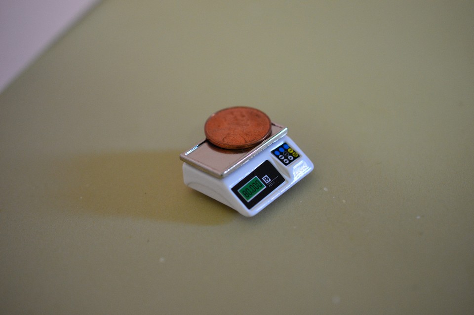 Miniature Digital Scale in 1:12 doll scale | eBay