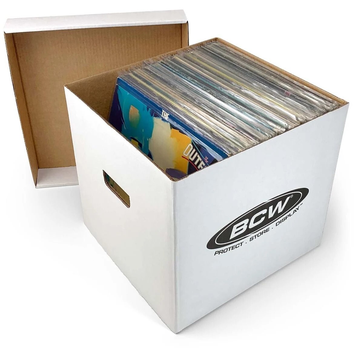 (3x) BCW 33RPM Storage Box- Corrugated Cardboard Storage Box | eBay