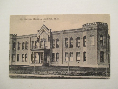 Crookston Minnesota Postcard St Vincent's Hospital 1915 MN | eBay