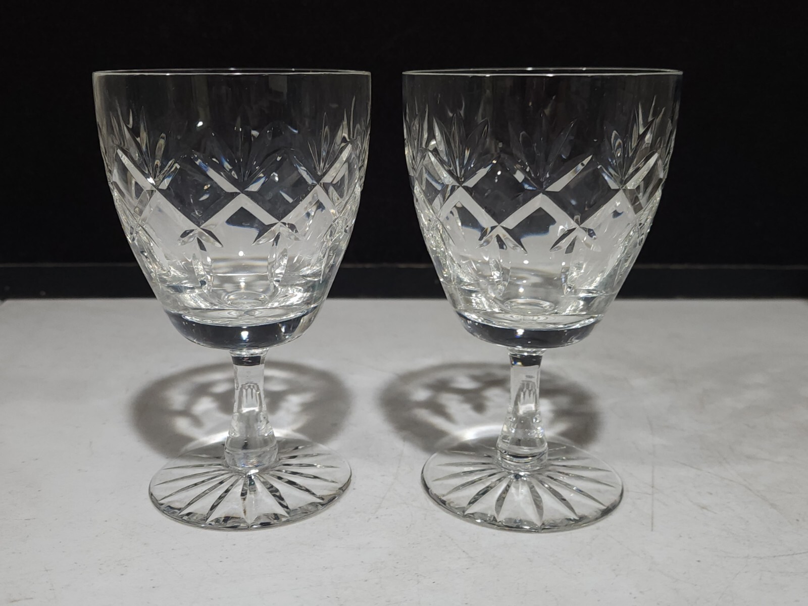 SET OF 2- Webb Corbett Crystal 5.5" Water Goblets Made In England | eBay