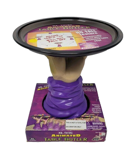 Vintage Halloween Animatronic Scary Mr Thing Hand Butler Moving Serving ...