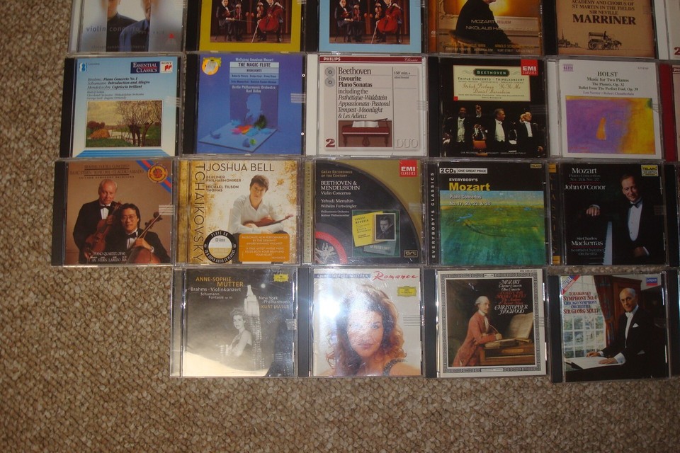 Huge Lot of 151 Classical Music CDs. Excellent Condition. Great Labels ...