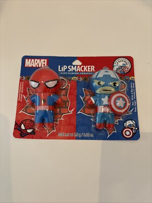 Lip Smacker Marvel Hero Lip Balm – Spider-Man /Captain America – 2pk ...