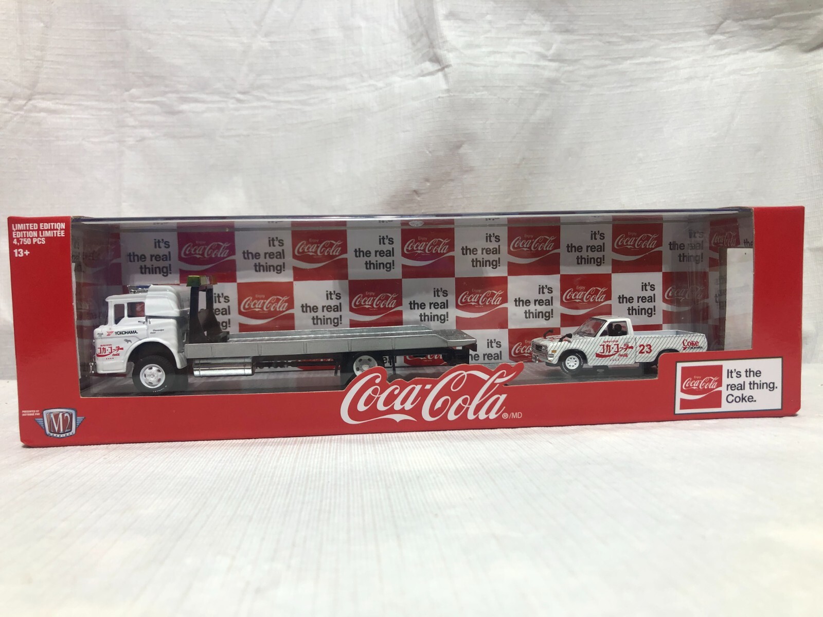 1/64 M2 Machines 2020 Coca Cola 1957 Mack Model N/1978 Datsun Truck ...
