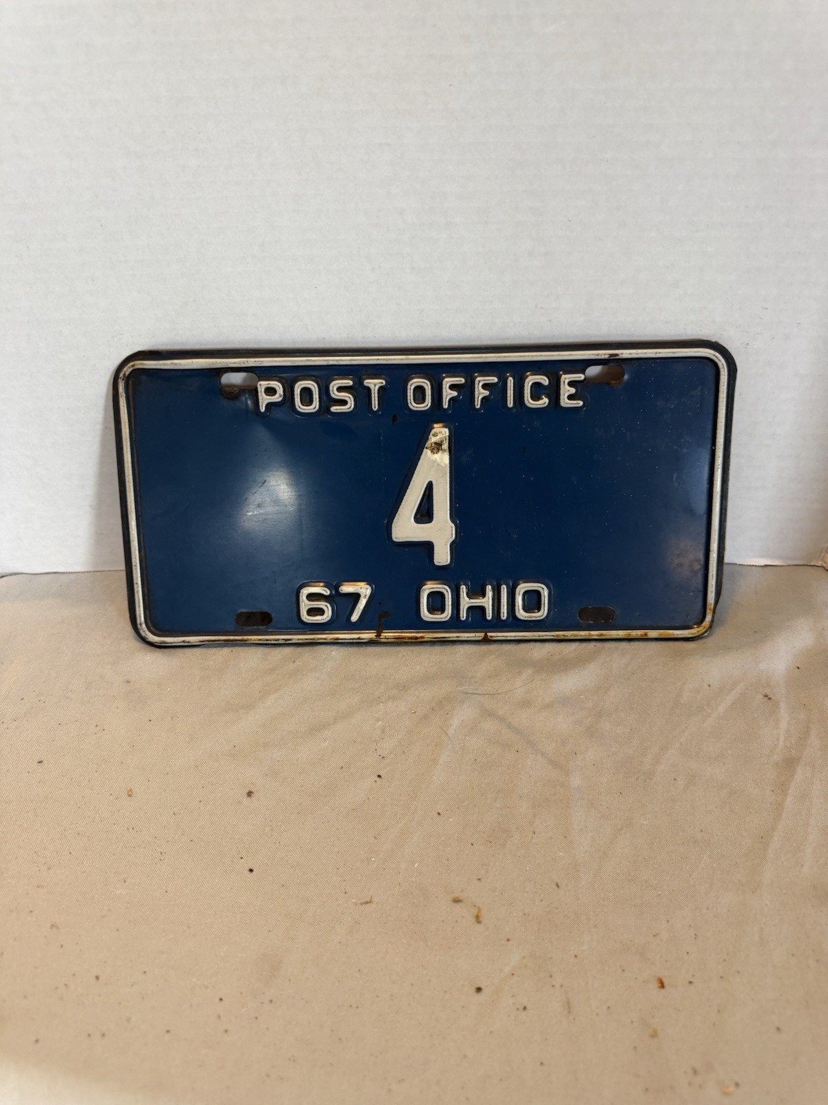 1967 Ohio Single Digit Post Office License Plate | eBay