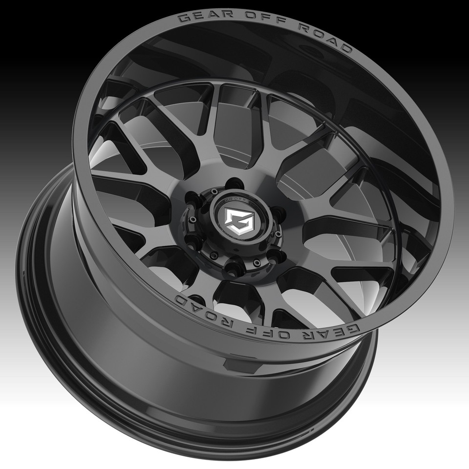 4/Gear Off Road 763B Raid Gloss Black 20x10 8x170 -12mm (763B-2108712 ...