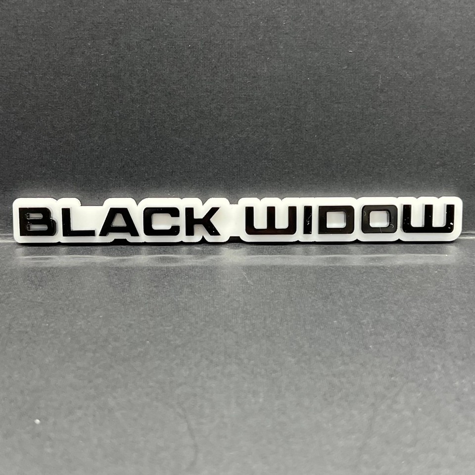 1PC Black Widow Emblem – Durable 3D Acrylic Multicolor Car & SUV Badge ...