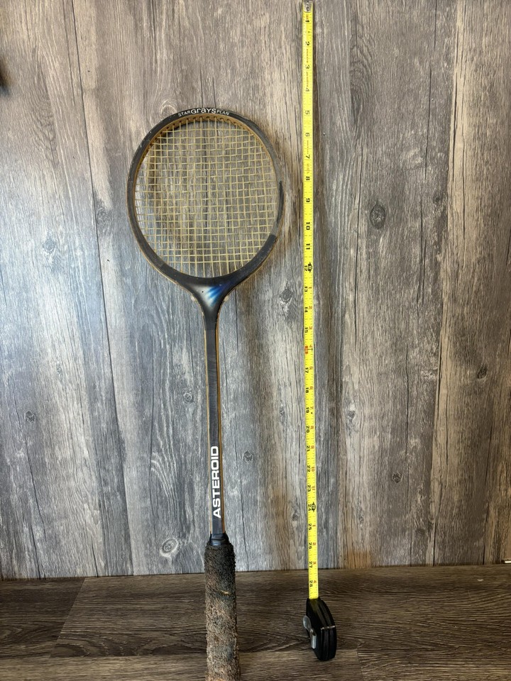 Vtg Grays Of Cambridge Squash Racquet Asteroid Star Plan Wooden Racket ...