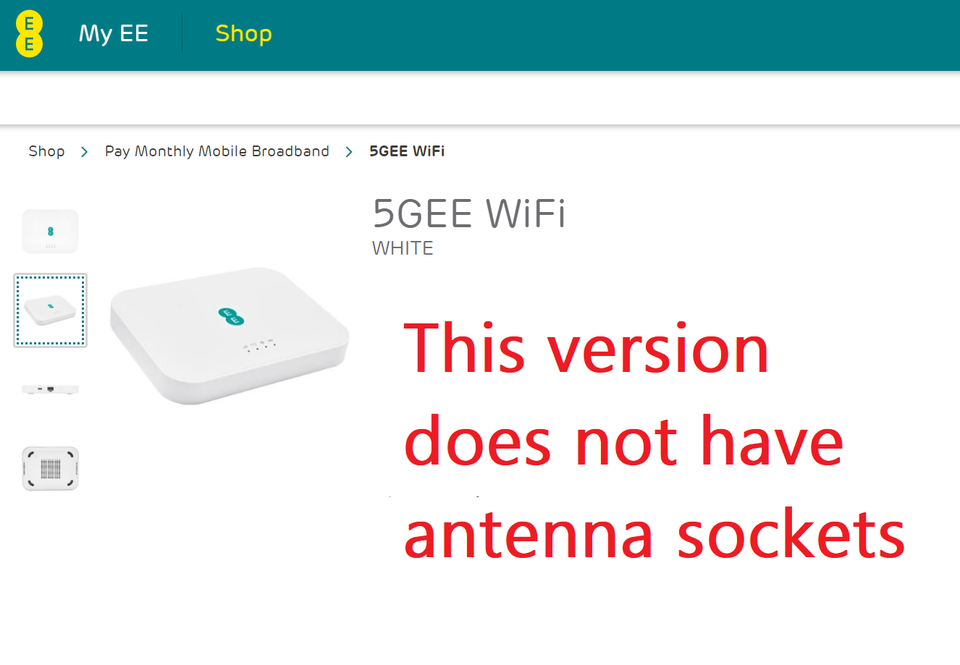 5G 4G Directional Outdoor External Antenna 5GEE EE Home Mobile ...